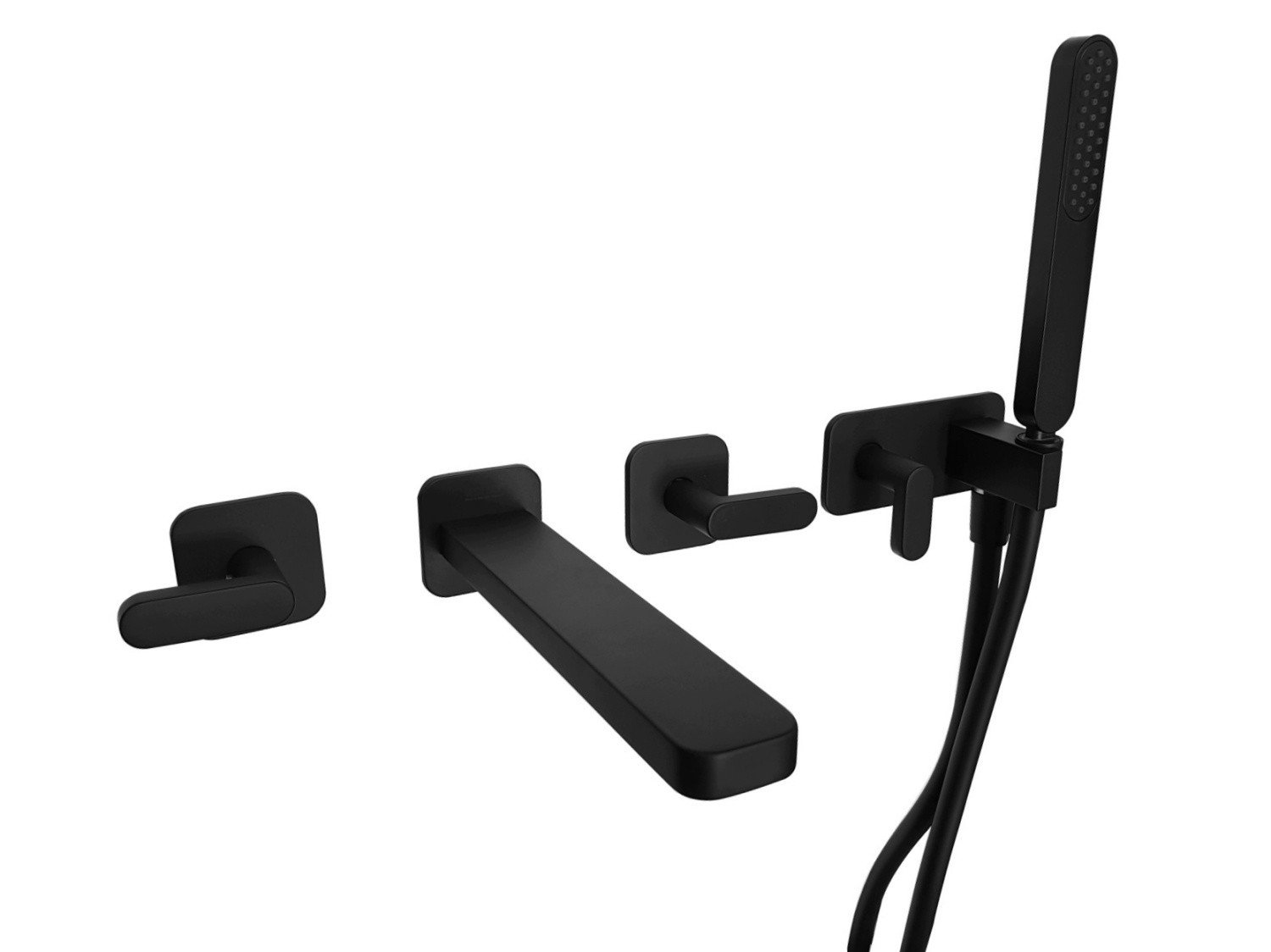 Webert Living LV720901560 Смеситель для ванны (чёрный матовый), купить в магазине сантехники ...