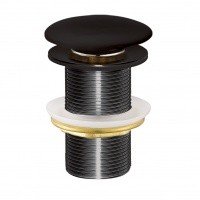 Creavit SF032-S Выпуск для раковины без перелива (черный матовый), купить в магазине сантехники ...