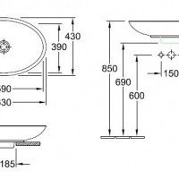 Villeroy&Boch Loop Friends 51511001 Раковина (альпийский белый), в ...