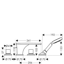 Смесители для ванны AXOR | 🛀 SANTEHMAG.RU