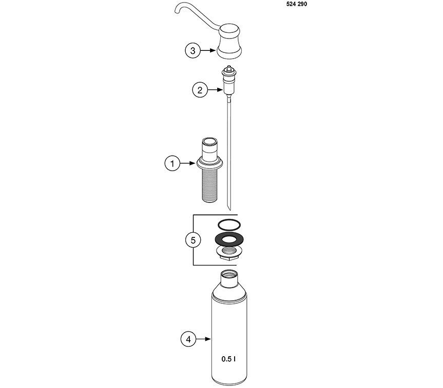 Blanco VICUS 524290 Дозатор жидкого мыла (хром), купить в магазине ...