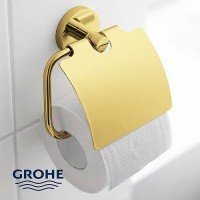 GROHE Essentials 40367GL1 Держатель для туалетной бумаги (золото), в ...