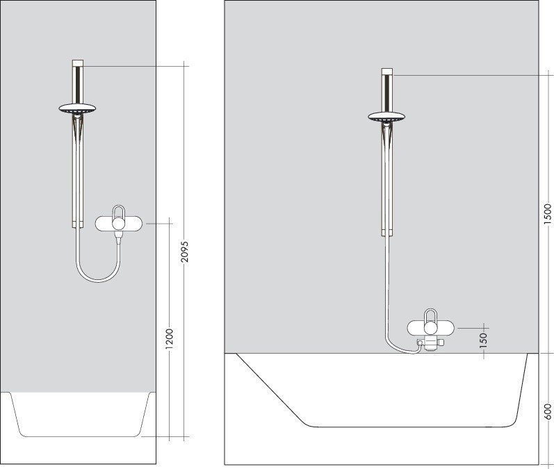 Hansgrohe PuraVida Unica 27853400 Душевой гарнитур (хром/белый), в ...