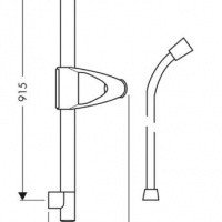 Hansgrohe Raindance Unica 'D 27930000 Душевая штанга, в магазине ...