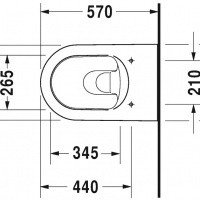 DURAVIT ME by Starck 2529090000 Подвесной унитаз (белый), купить в ...