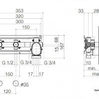 Смеситель Dornbracht 35 529 970 90 xTOOL термостат, в магазине ...
