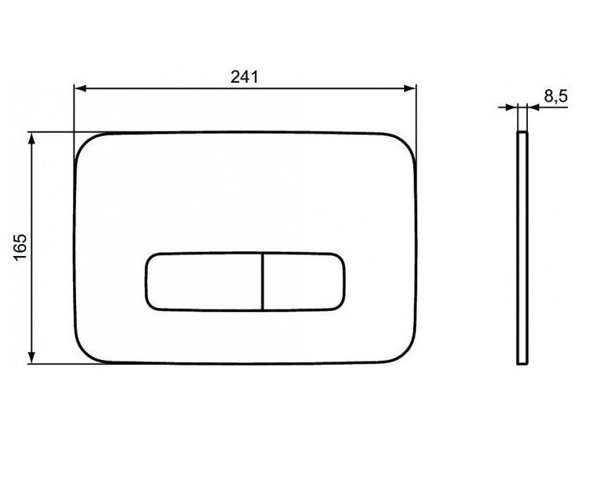 Ideal Standard Oleas M3 R0123AA Накладная панель для унитаза (хром ...