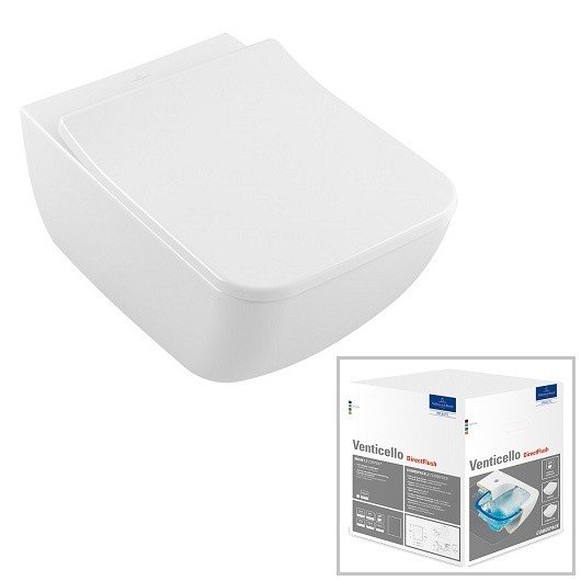 Villeroy & Boch Venticello 4611RSR1 Унитаз подвесной, безободковый ...