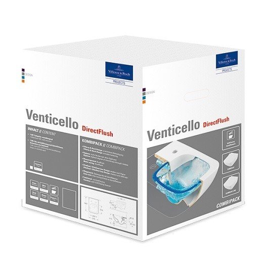 Villeroy & Boch Venticello 4611RSR1 Унитаз подвесной, безободковый ...