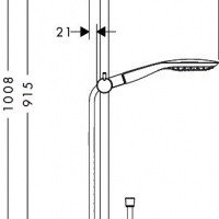 Hansgrohe Raindance Select E 150 3jet/ Unica'S Puro 27857400 Душевой ...