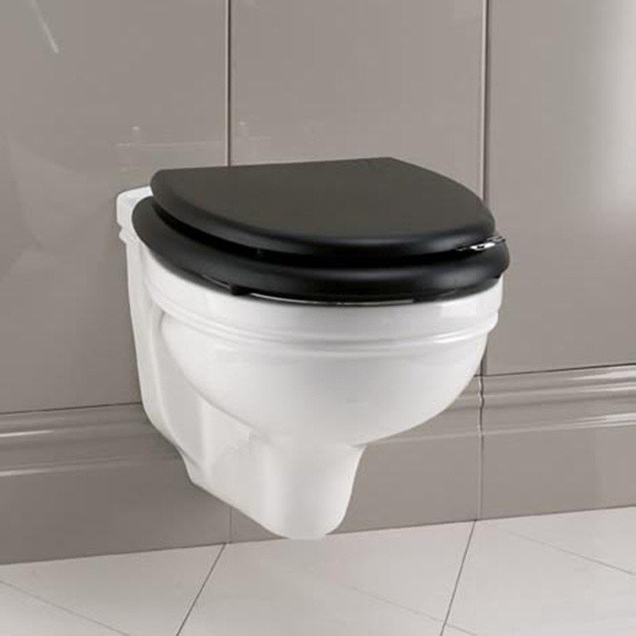 Devon&Devon Blues/Rose 2IBSEBLROOT Сиденье с крышкой для унитаза микролифт (черный глянцевый), в ...