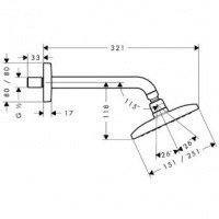 Hansgrohe Raindance E 240 AIR 27370000 Верхний душ, в магазине ...