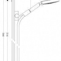 Hansgrohe Raindance Unica'S 27893000 Душевой гарнитур (хром), в ...