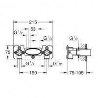 Grohe Grohtherm SmartControl 26449000 Встраиваемая часть ...