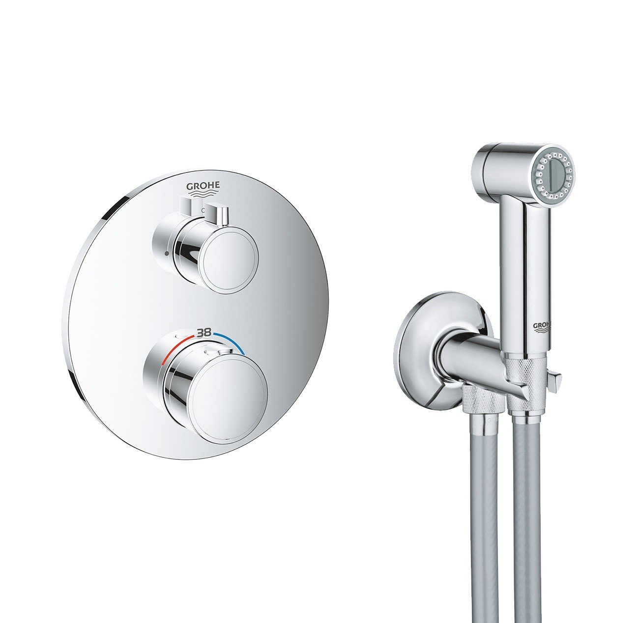 GROHE Grohtherm 2632924075000 - Гигиенический душ в комплекте с ...