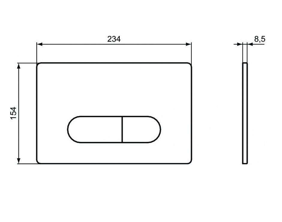 Ideal Standard Oleas R0115A6 Накладная панель для унитаза (черный ...
