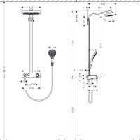 Hansgrohe Raindance Select E 300 3jet Showerpipe 27127400 Душевая ...