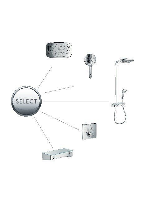 Hansgrohe Raindance Select E 300 3jet Showerpipe 27127400 Душевая ...
