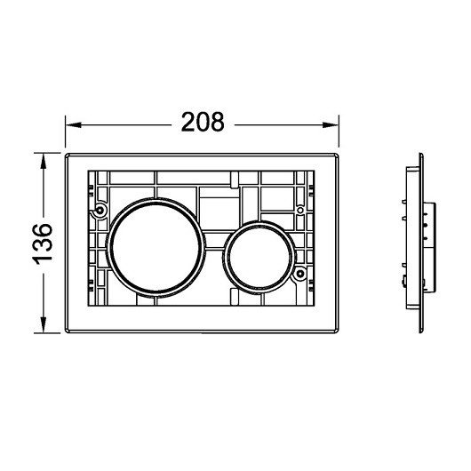TECE Loop 9240670 Лицевая накладка для панели смыва Modular, в магазине сантехники Сантехмаг.Ру