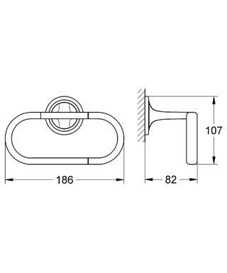 GROHE Ondus 40377 LS0 держатель туалетной бумаги (цвет белая луна), в ...