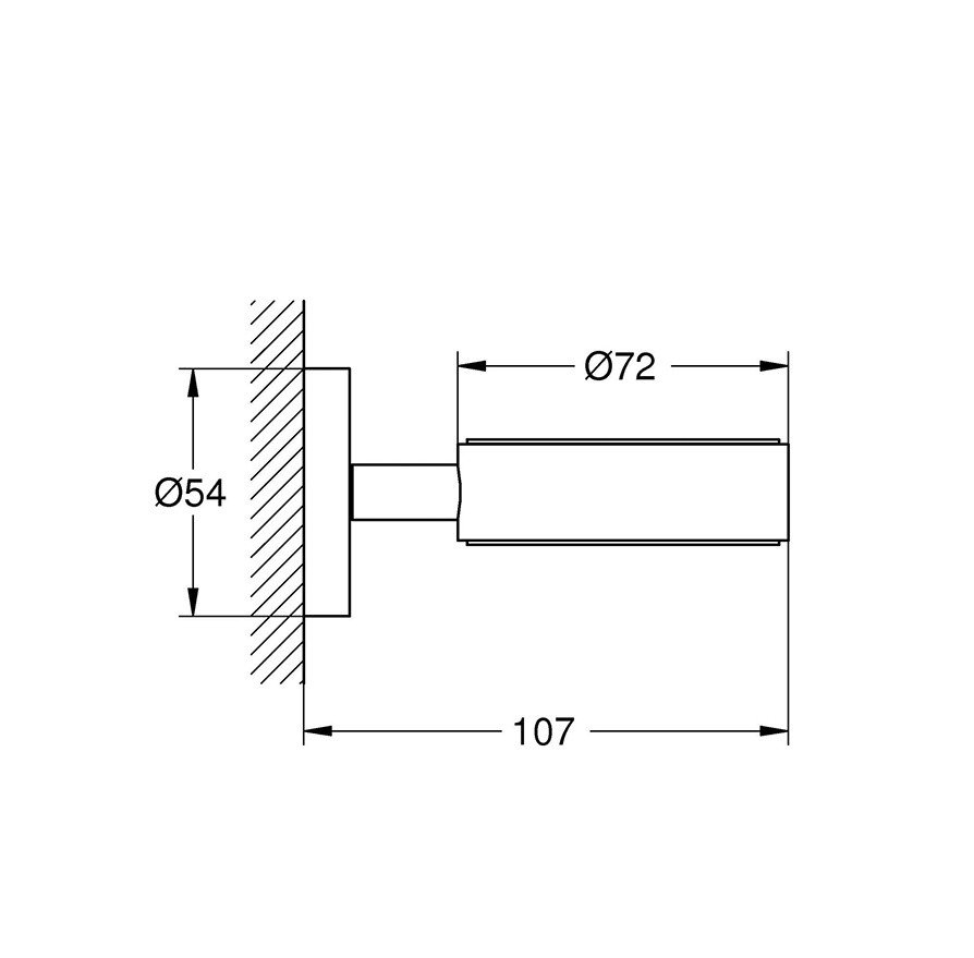 GROHE Essentials 40369A01 - Держатель для: мыльницы, стакана, дозатора ...