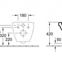 Подвесной унитаз 56741001 VILLEROY&BOCH Omnia architectura, в магазине ...