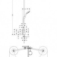 Душевая система 27145000 Hansgrohe Raindance Showerpipe 240 с ...