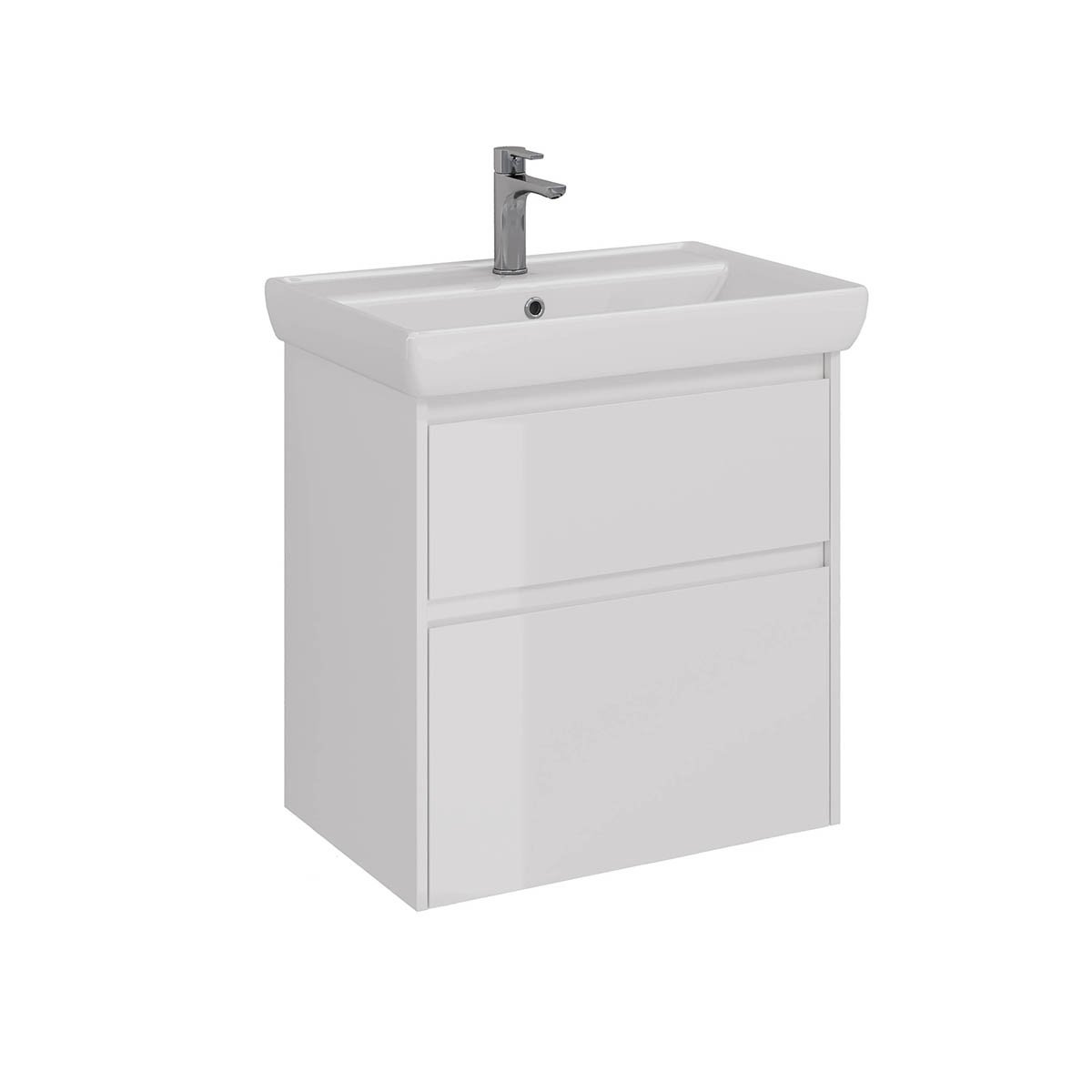 Lemark COMBI LM03C70T Тумба для раковины 704*473 мм (белый глянцевый), купить в магазине ...