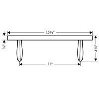 Hansgrohe Axor Massaud 42230000 Поручень для ванны 392 мм (хром), в ...