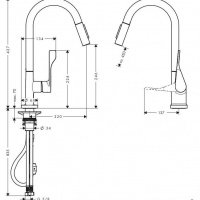 Смеситель для кухни 39835000 Axor Citterio, в магазине сантехники ...