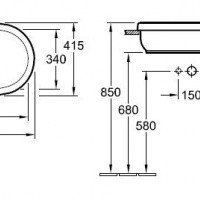 Villeroy&Boch Architectura 41666001 Раковина встраиваемая (альпийский ...