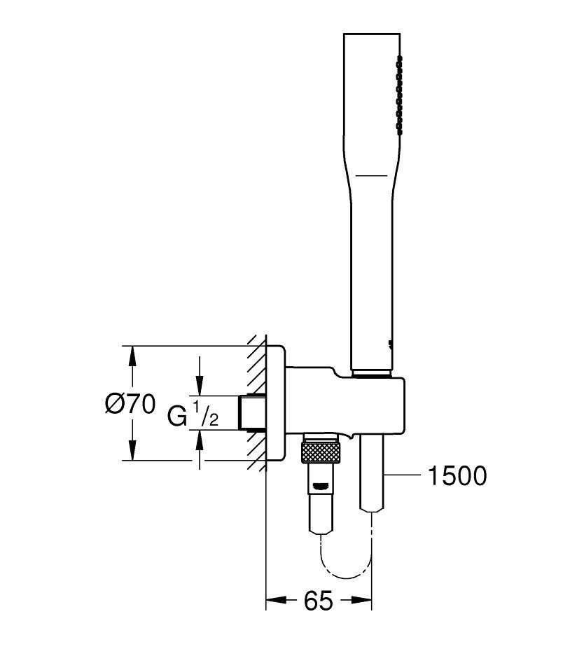 GROHE Euphoria Cosmopolitan Stick 26404000 Душевой гарнитур (хром ...
