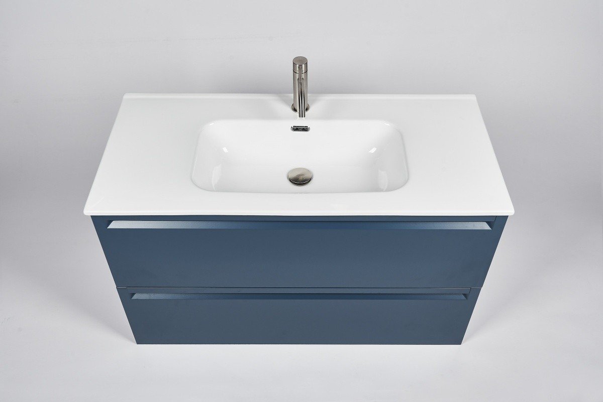 INDA Piccadilly 100BD Kona Тумба с раковиной 1010*460 мм (синий ...