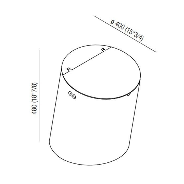 Agape Basket ACOM0510Z Корзина из дерева напольная (белый), в магазине ...