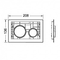 TECE Loop 9240675 Лицевая накладка для панели смыва Modular, купить в магазине сантехники ...