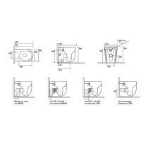Kerasan Nolita 531801 Унитаз напольный приставной, безободковый, купить ...