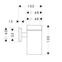 Hansgrohe Logis Classic 41618000 Стакан для зубных щеток (хром), в ...