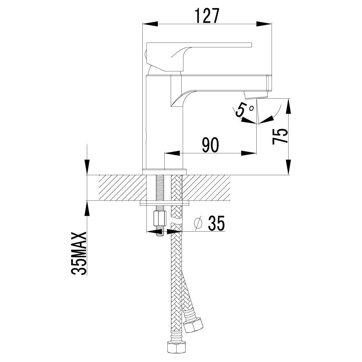 Lemark Plus Grace LM1506C - Смеситель для раковины (Хром), купить в магазине сантехники Сантехмаг.Ру