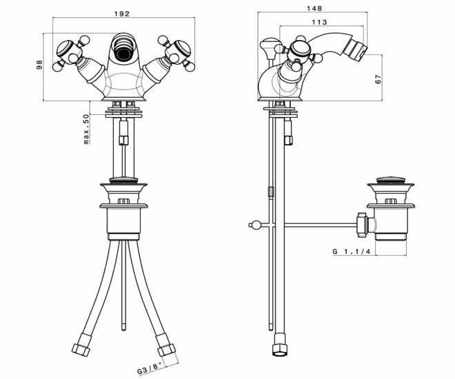 Alpi London LO41321CR Смеситель для биде (хром), купить в магазине ...