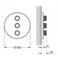 Grohe Grohtherm SmartControl 29122000 Переключатель потоков, дивертор ...
