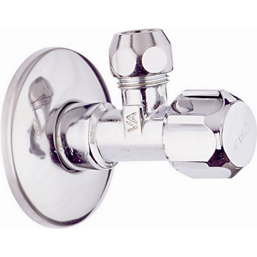 Cisal ZA00279021 Угловой вентиль для подключения смесителя 1/2" (хром ...