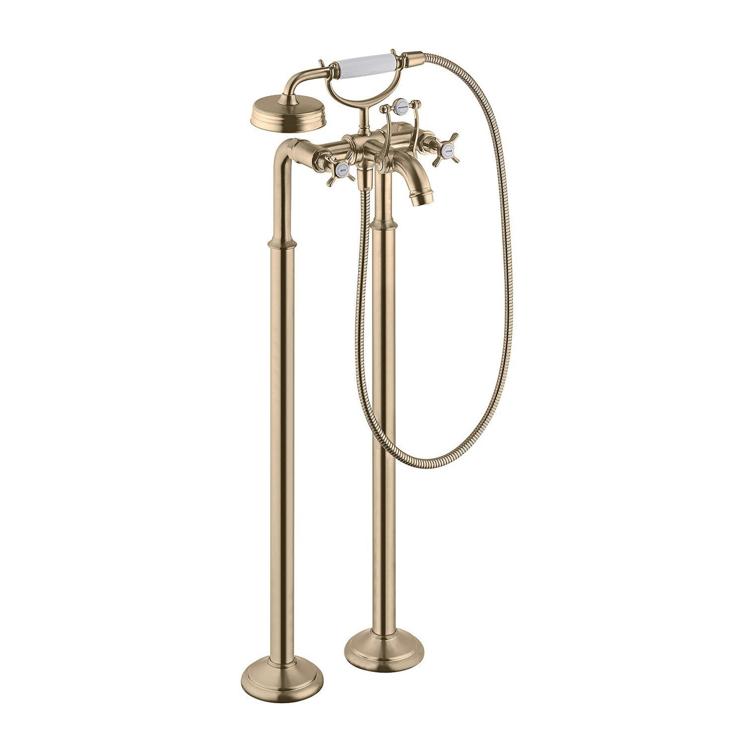 AXOR Montreux 16547140 Напольный смеситель для ванны (Шлифованная ...