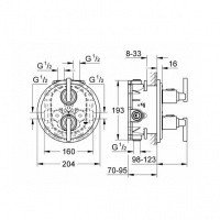 GROHE Atrio 19399000 Термостат для ванны, в магазине сантехники ...