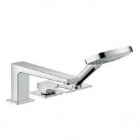 Смеситель на борт ванны, на 3 отверстия 74550000 Hansgrohe Metropol ...