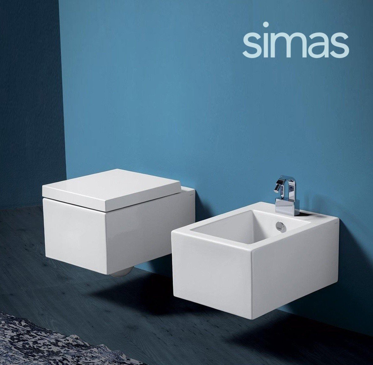 SIMAS Frozen FZ18+FZ004 - Подвесной унитаз 51*38 см, в комплекте с ...