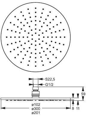 Ideal Standard Idealrain B9442AA Верхний душ, в магазине сантехники ...