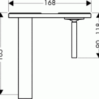 Hansgrohe Axor Citterio 39112000 Смеситель для раковины, настенный ...