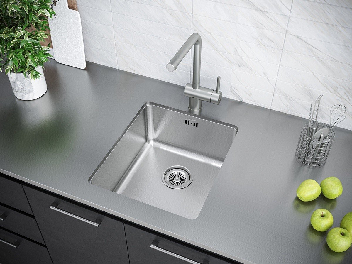 Paulmark VISTA PM904438-BS Мойка для кухни 38*44 см (нержавеющая сталь ...
