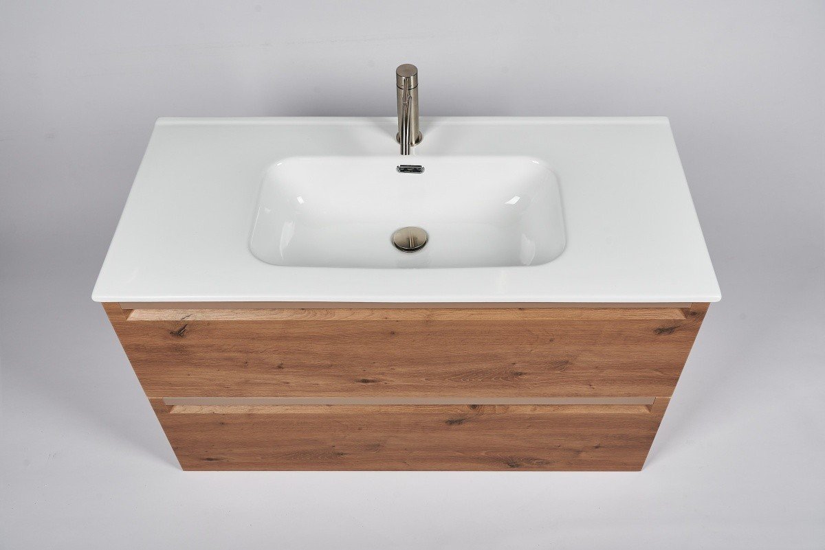 INDA Piccadilly 80RC Kona Тумба с раковиной 810*460 мм (дуб | раковина ...