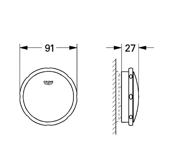 Grohe Talentofill 19025 000 Панель для сливного и переливного гарнитура ...